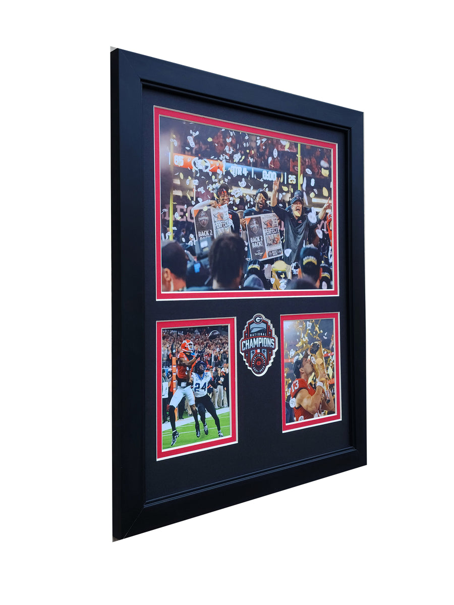 Georgia Bulldogs 2023 CFP Champions Collage Wall Art Decor Custom Fram ...