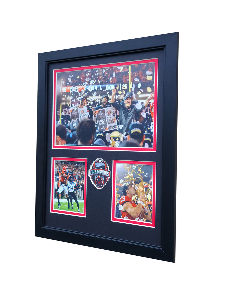 Georgia Bulldogs 2023 CFP Champions Collage Wall Art Decor Custom Fram ...
