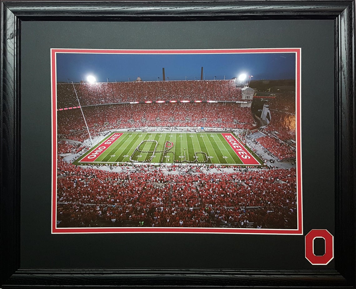 Ohio State Buckeyes Script custom framed picture – PictureThisFraming